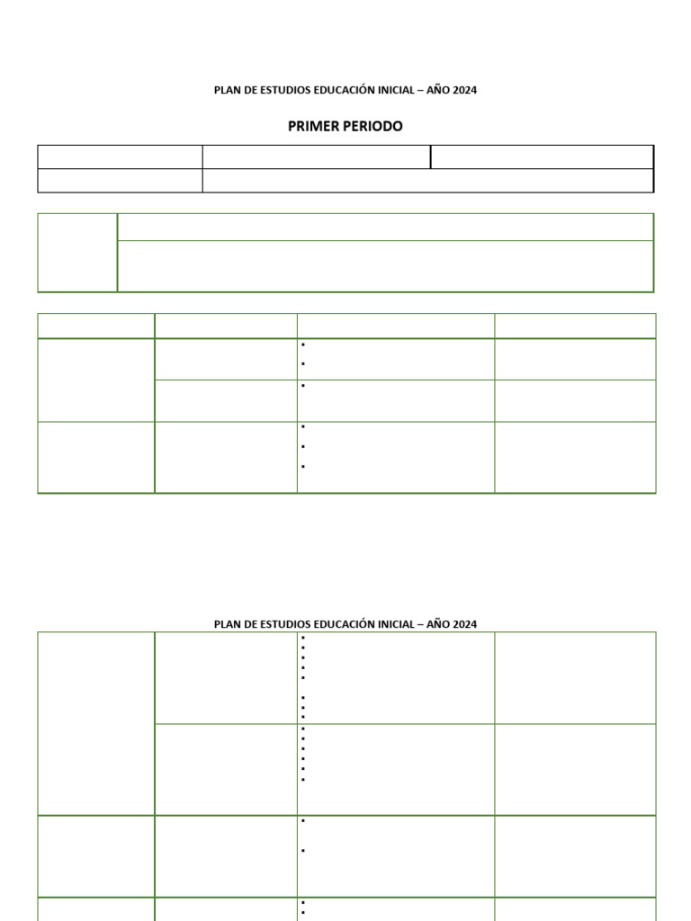 Plan de Estudios Transición 2024 | PDF