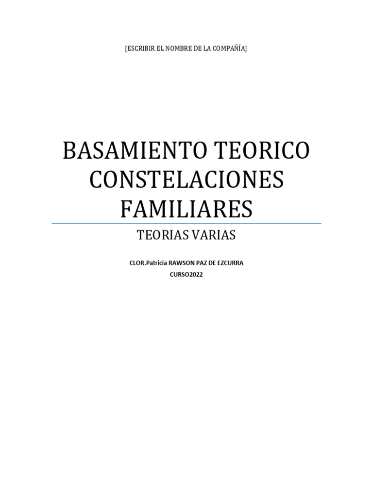 'Basamiento Terico' Contigo | PDF