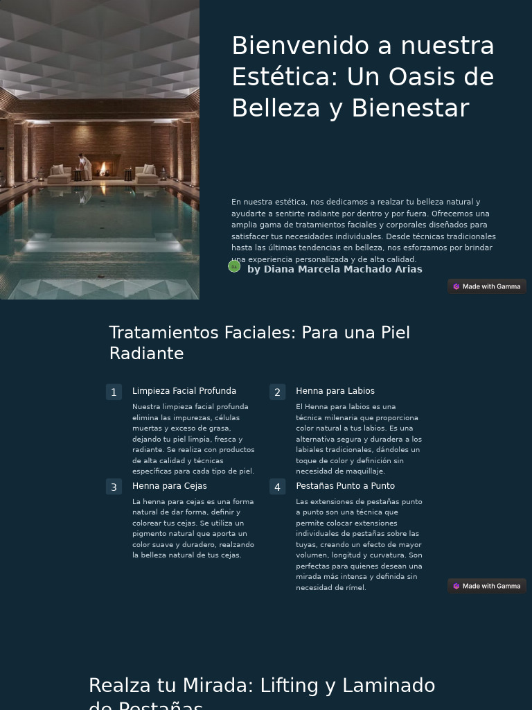 Estética: Belleza y Bienestar Personalizados | PDF | Masaje | Salud y ...