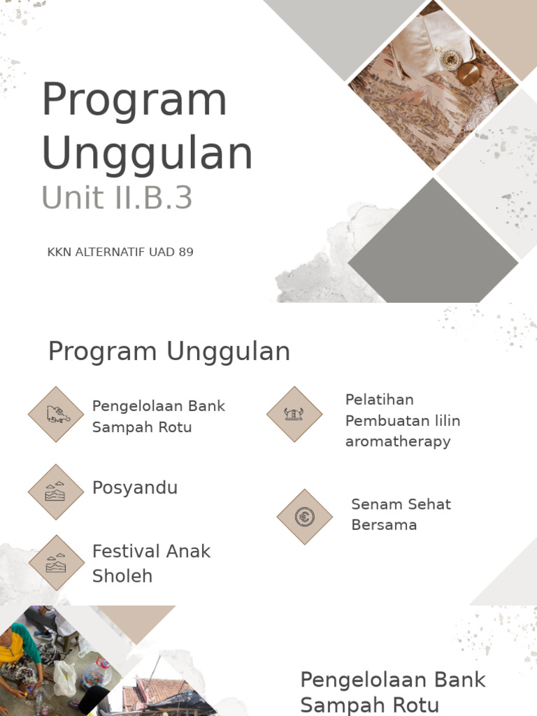 Program Unggulan KKN Unit II.B.3 | PDF