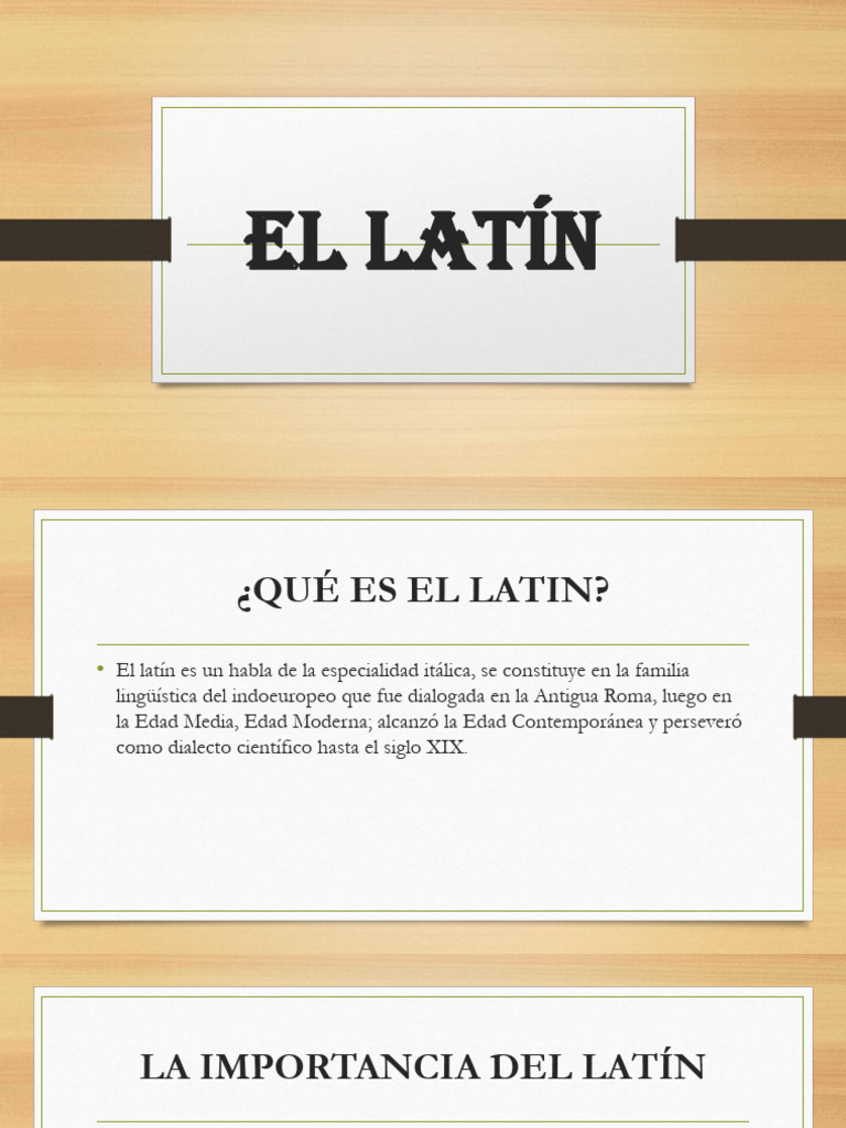 EL LATÍN (Etimologia) | PDF | latín | Civilización Etrusca