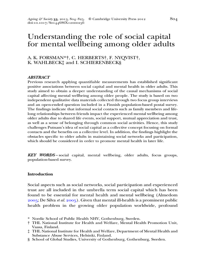 Understanding The Role of Soci | PDF