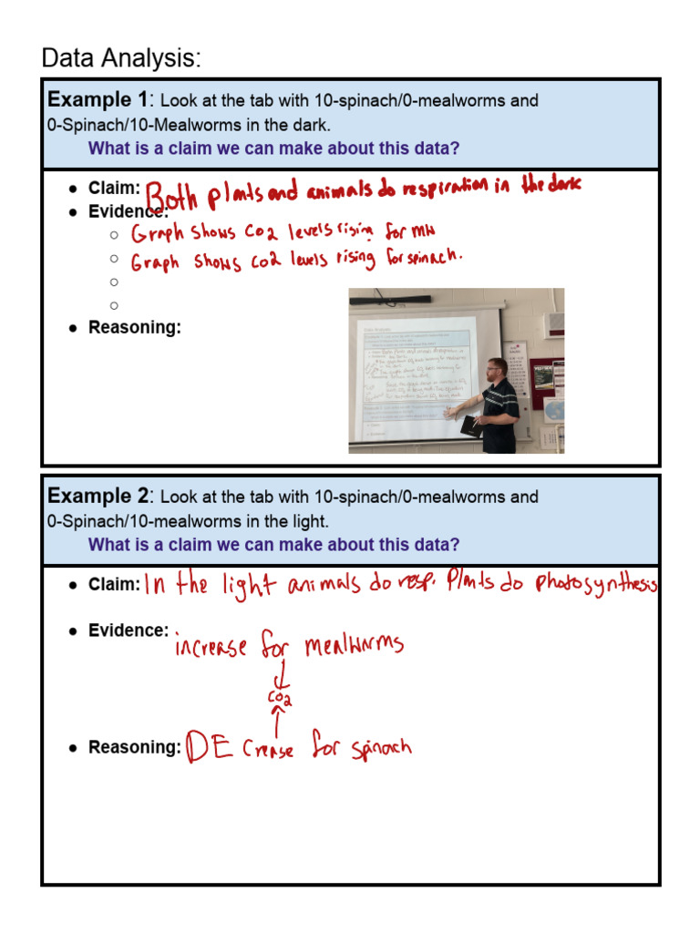 Data Analysis - Photosynthesis and Respiration REVISED | PDF | Carbon ...