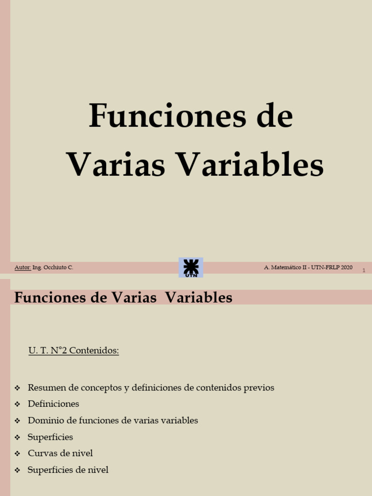7 Funciones de Varias Variables Con Ejemplos | PDF