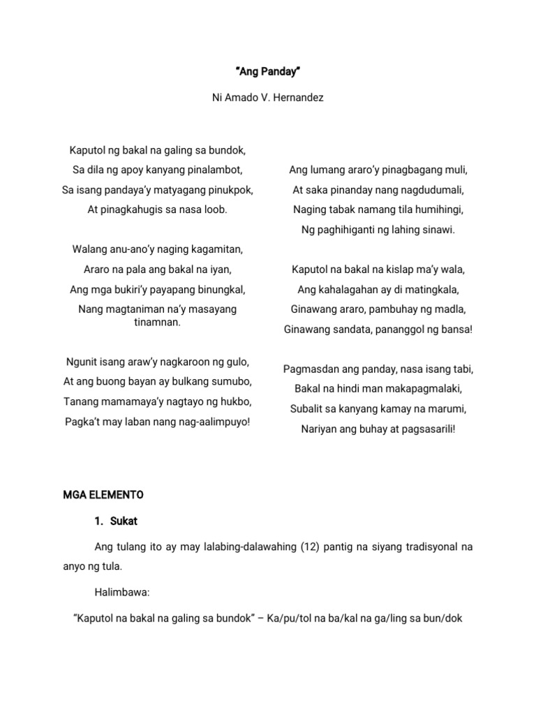 Ang Panday Ni Amado v. Hernandez. | PDF