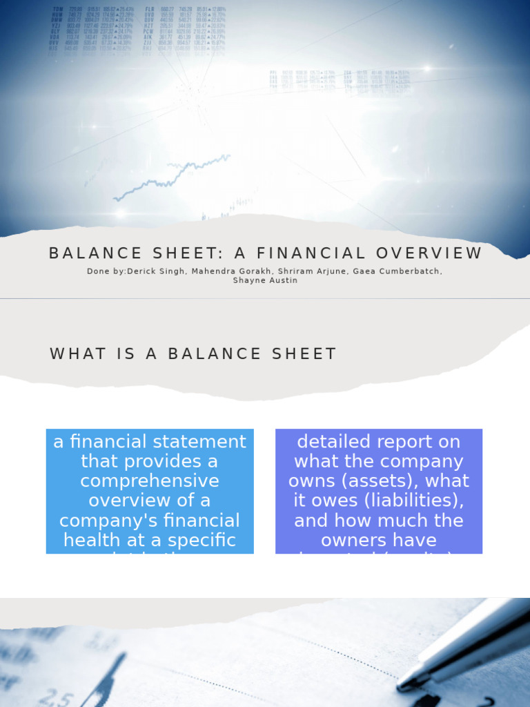 Balance Sheet: Financial Overview | PDF | Balance Sheet | Equity (Finance)