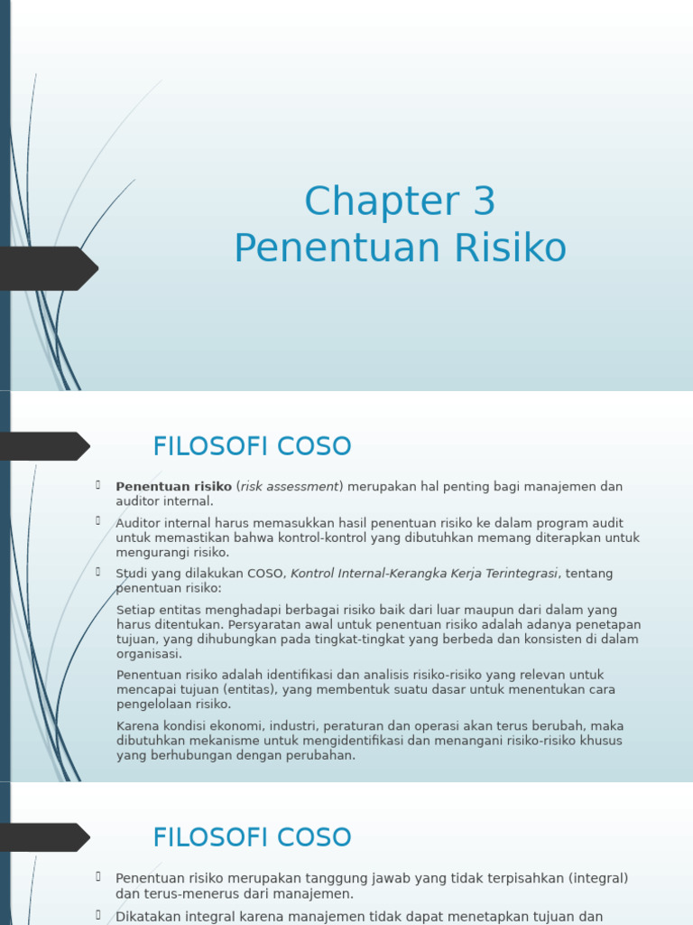 Pertemuan 3 - Penentuan Risiko 2 | PDF