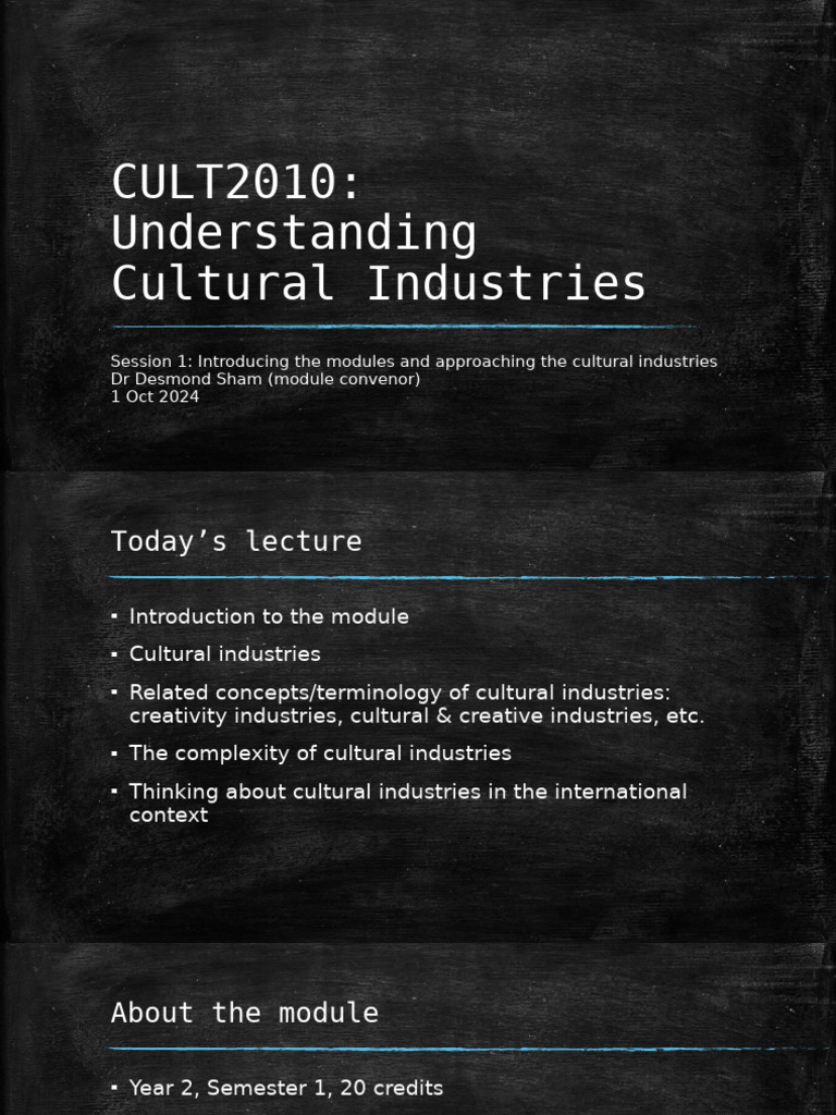 Session 01 Introduction - Lecture | PDF