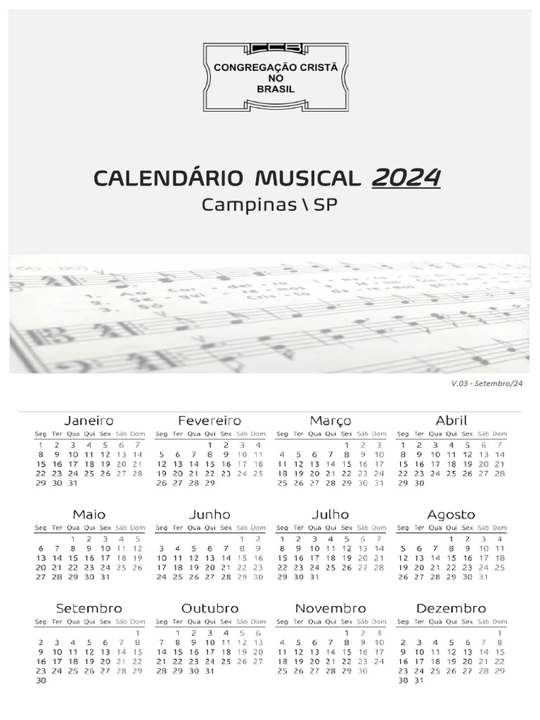 Calendario Musical Campinas 2024 v.03 | PDF
