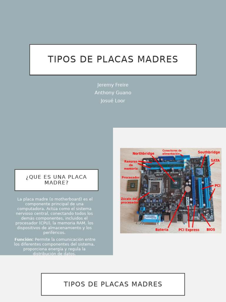 Tipos de Placas Madres | PDF