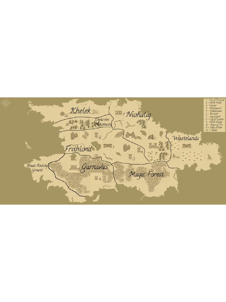 D and D world Map of Anduterrie | PDF