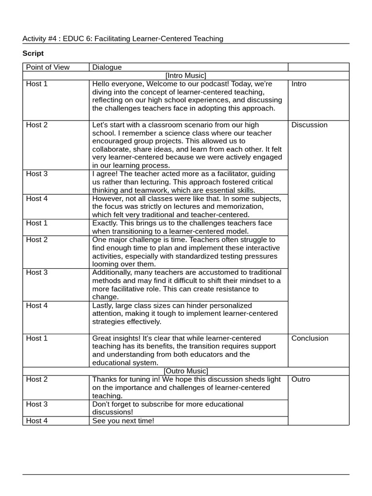 Activity 4 (Plan) | PDF