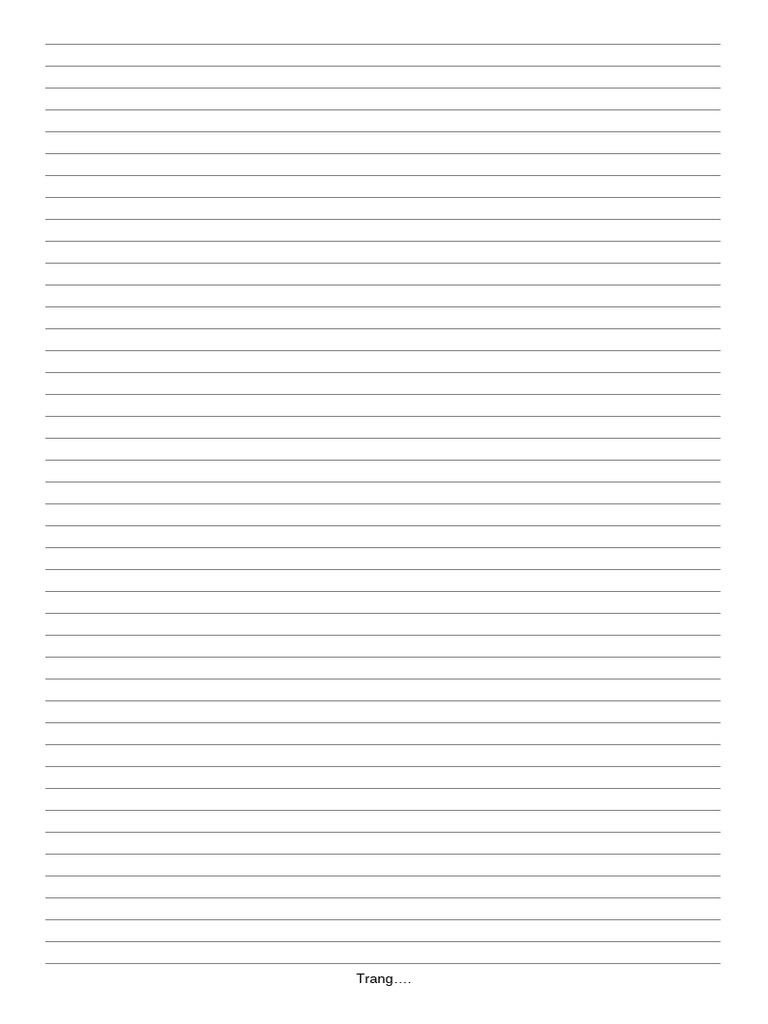 Lined Paper Template | PDF