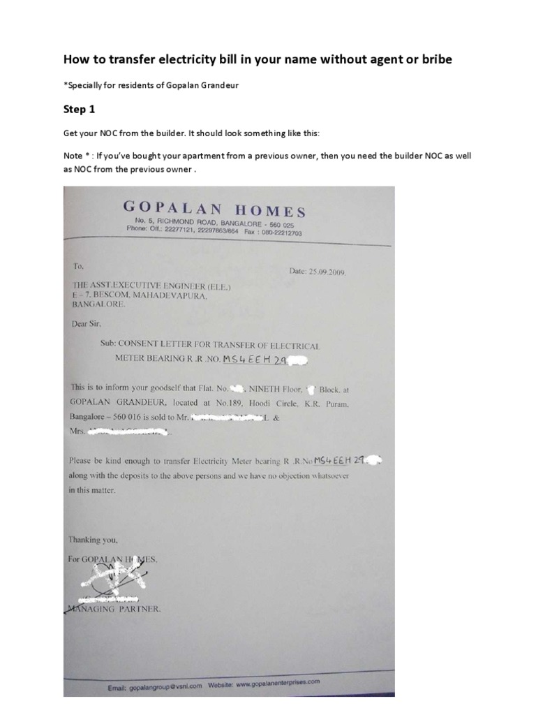 How To Transfer Electricity Bill in Your Name Without Agent or Bribe ...