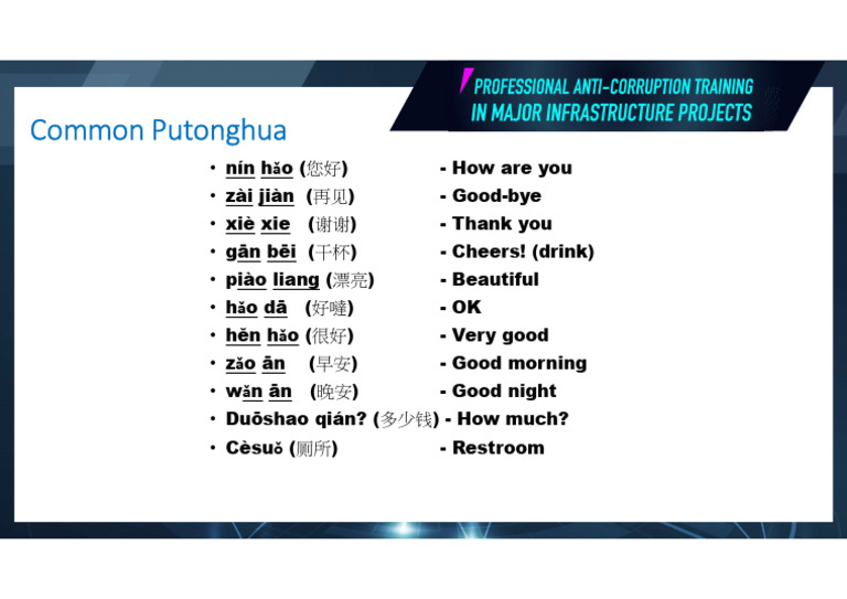 Common Mandarin Phrases Guide | PDF