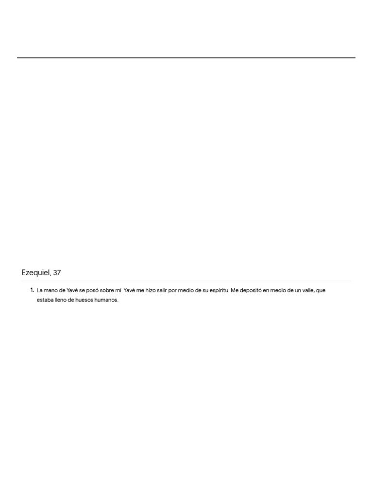 Ezequiel, 37 - Biblia Latinoamericana - Bíblia Católica Online | PDF | Bíblia | Textos religiosos
