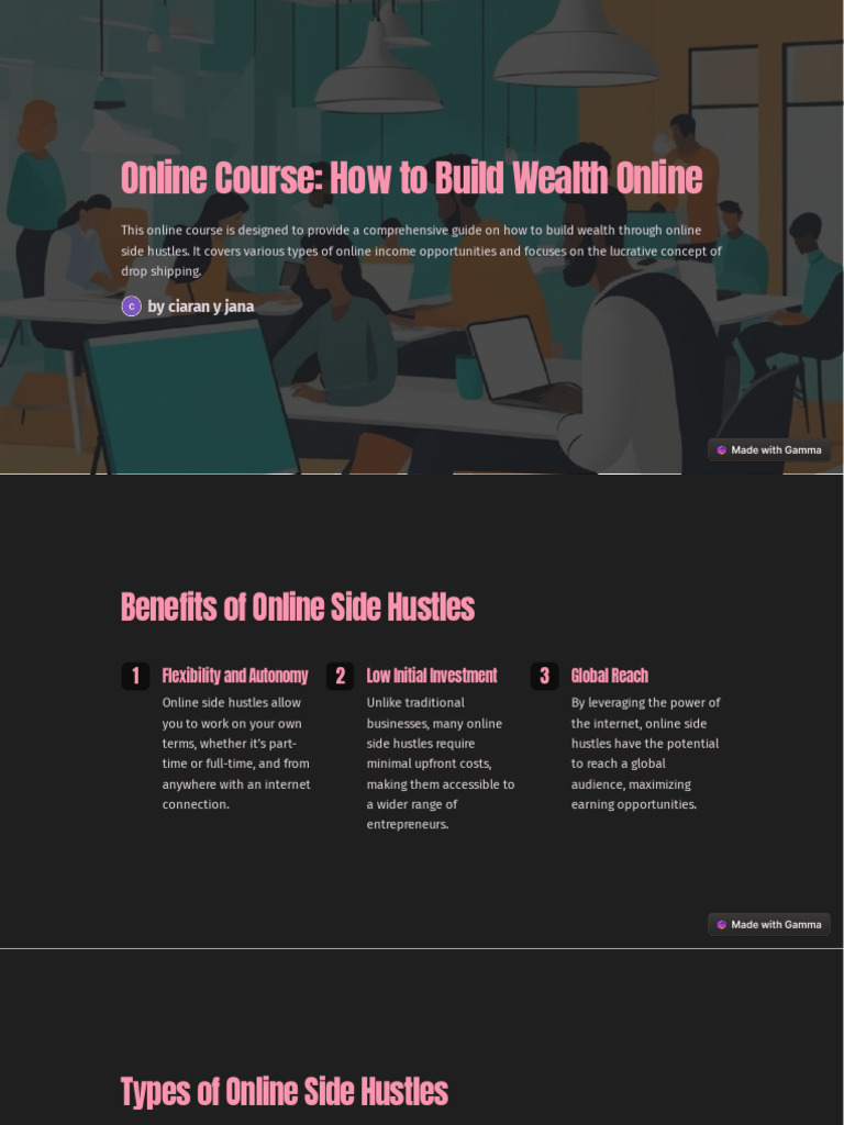 Online-Course-How-to-Build-Wealth-Online | PDF