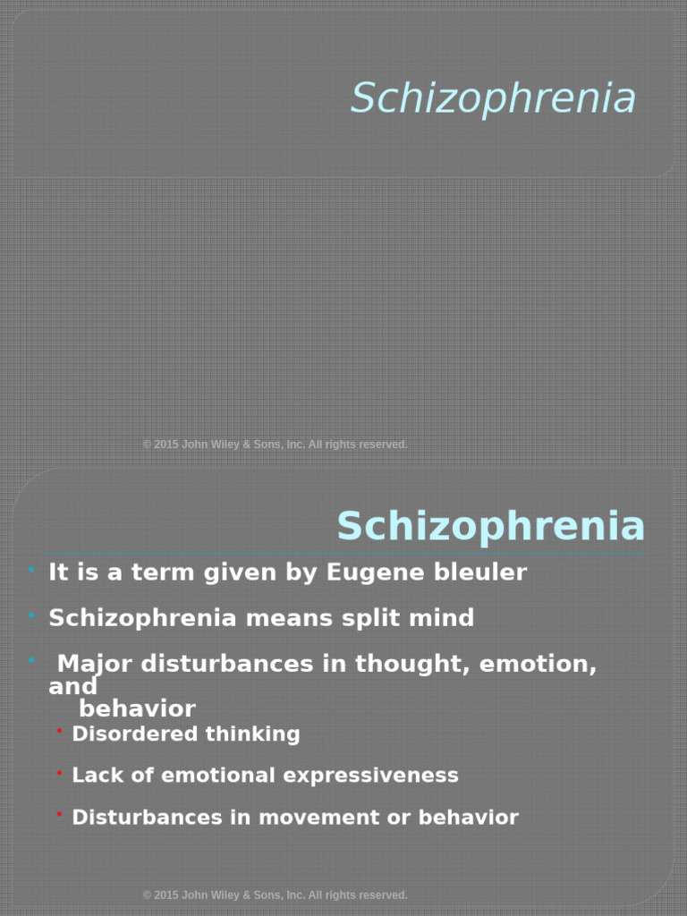 Schizophrenia | PDF