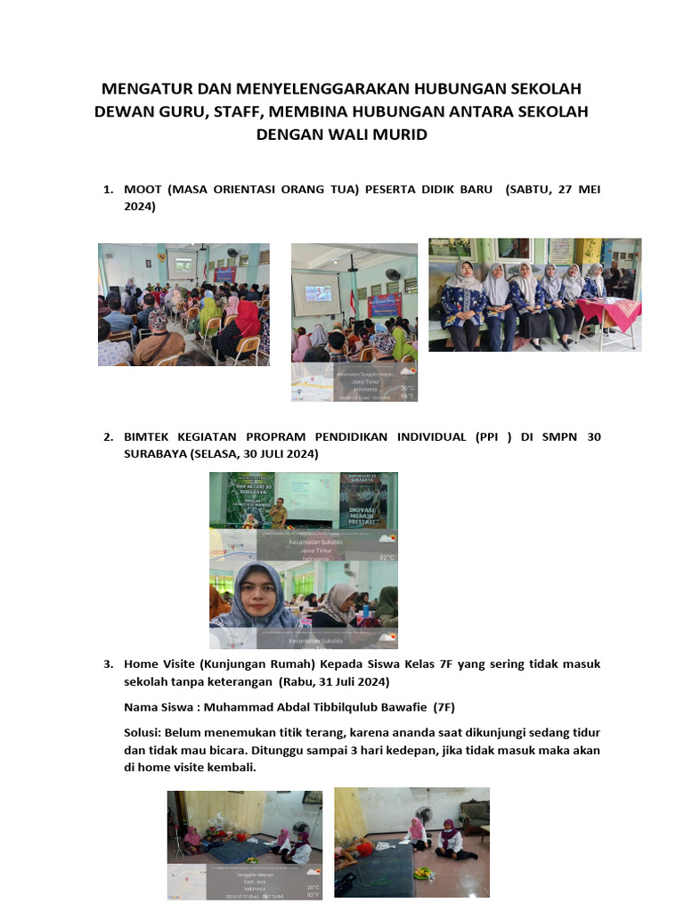 Mengatur Dan Menyelenggarakan Hubungan Sekolah Dewan Guru, Staff ...