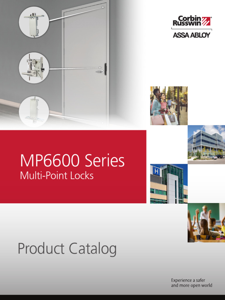 Corbin - Russwin - MP6600 - Series - Multi-Point - Lock Catalog | PDF