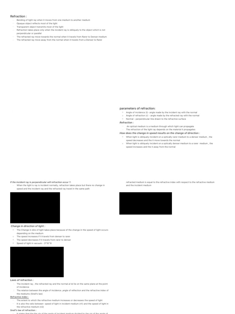 Refraction : PDF | PDF