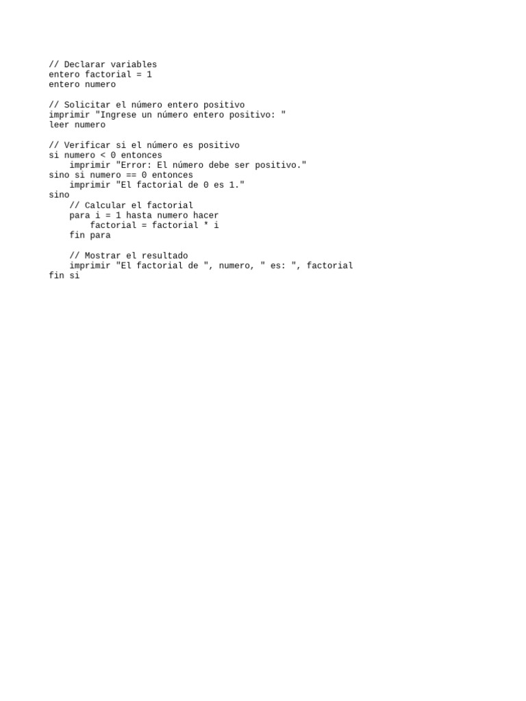Calculo Factorial | PDF