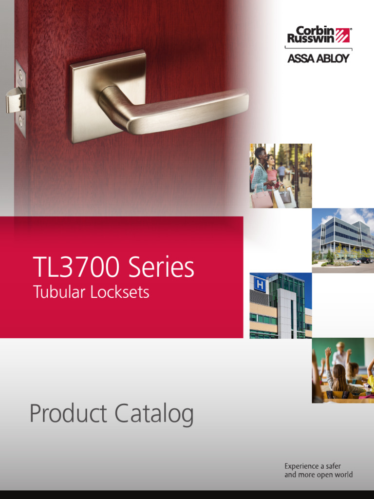 Corbin Russwin TL3700 Series Tubular Lock Catalog | PDF
