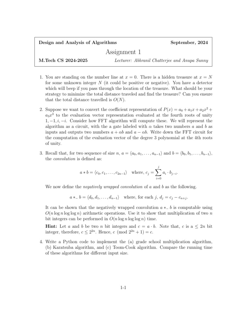 DAA Assignment | PDF