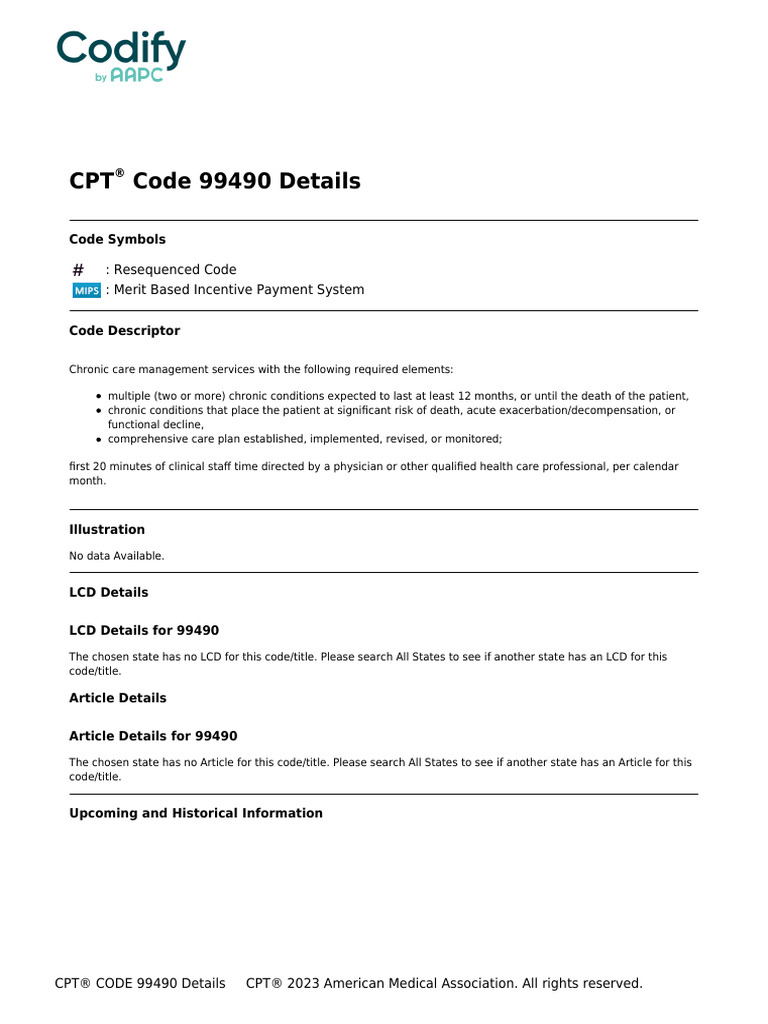 CPT Code 99490 | PDF