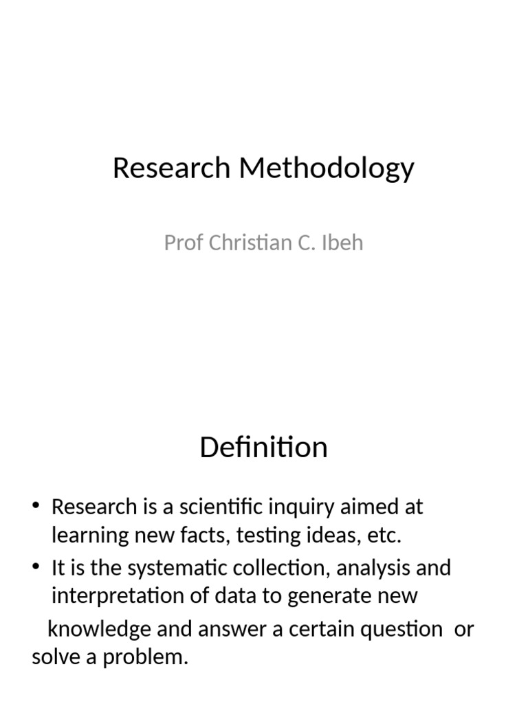 Research Methodology Overview and Types | PDF | Experiment | Sampling (Statistics)