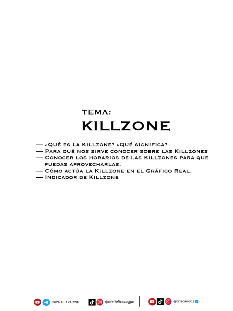 Entendiendo la Killzone en Trading | PDF | Grammatical Number