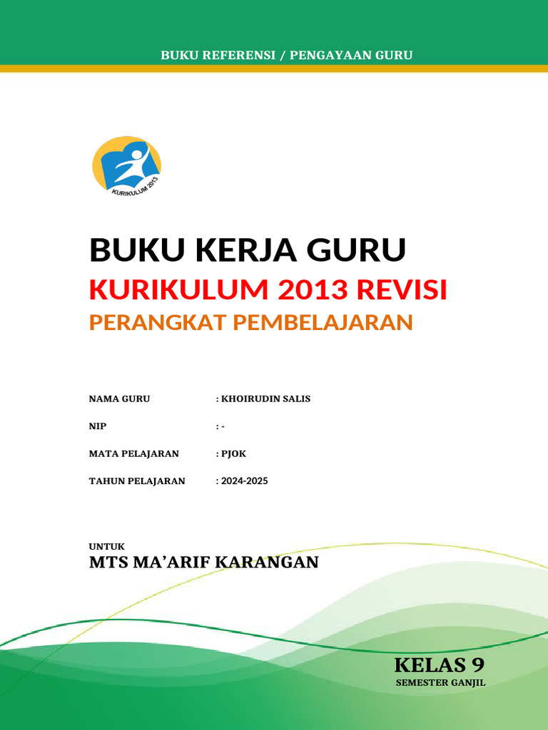 Cover PJOK - KHOIRUDIN SALIS | PDF