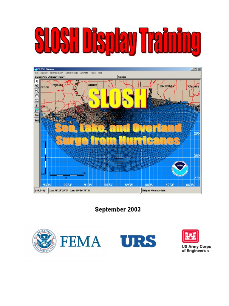 SLOSH Display Training | PDF | Storm Surge | Flood