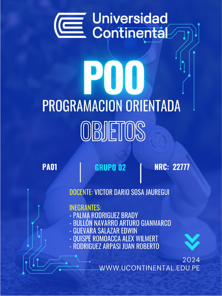 Pa1 Programacion Orientada A Objetos Poo | PDF