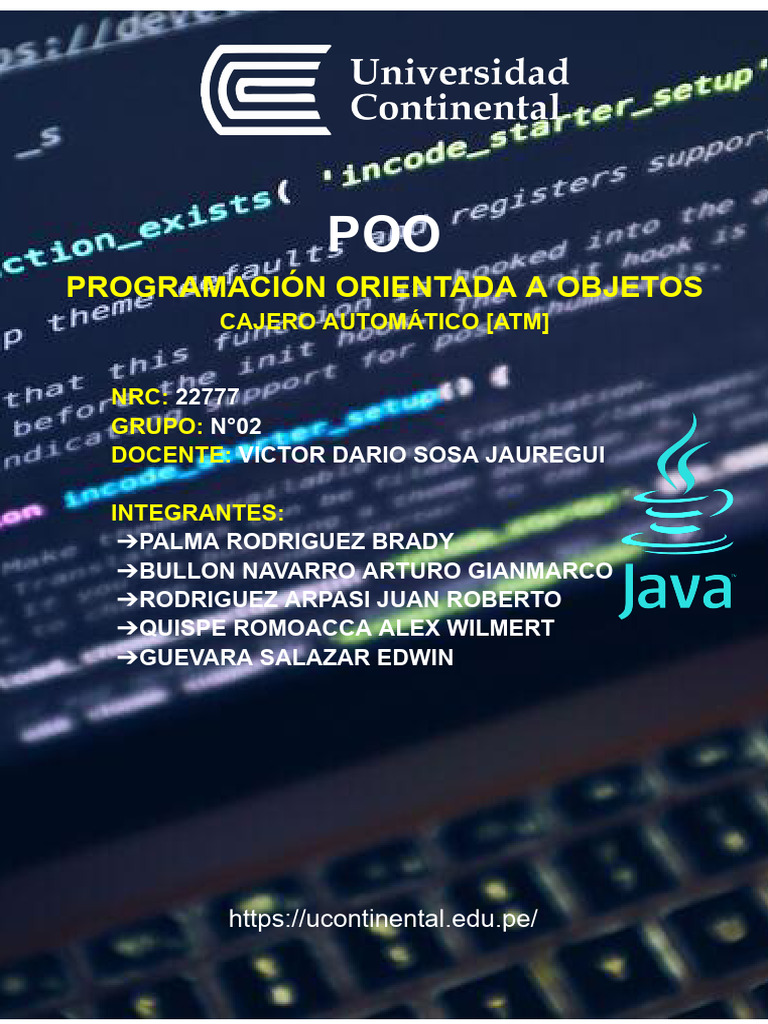 Pa03 Programacion Orientada Aobjetos Poo | PDF