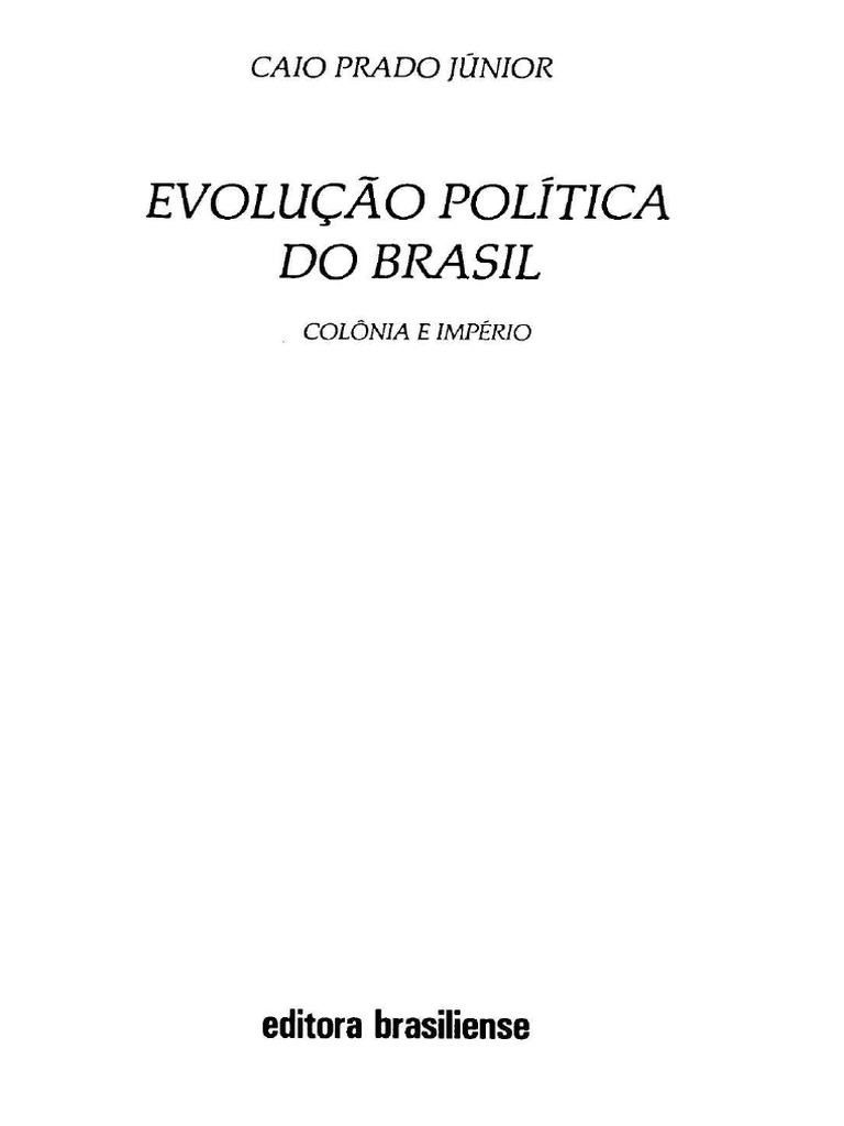 Prado Júnior - EPB - Capítulos 3 e 4 | PDF