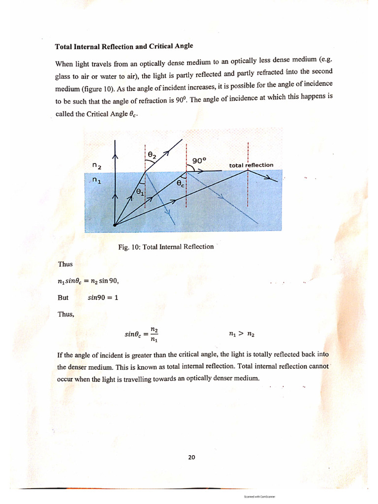 PHY 124. Topic One Last Material | PDF