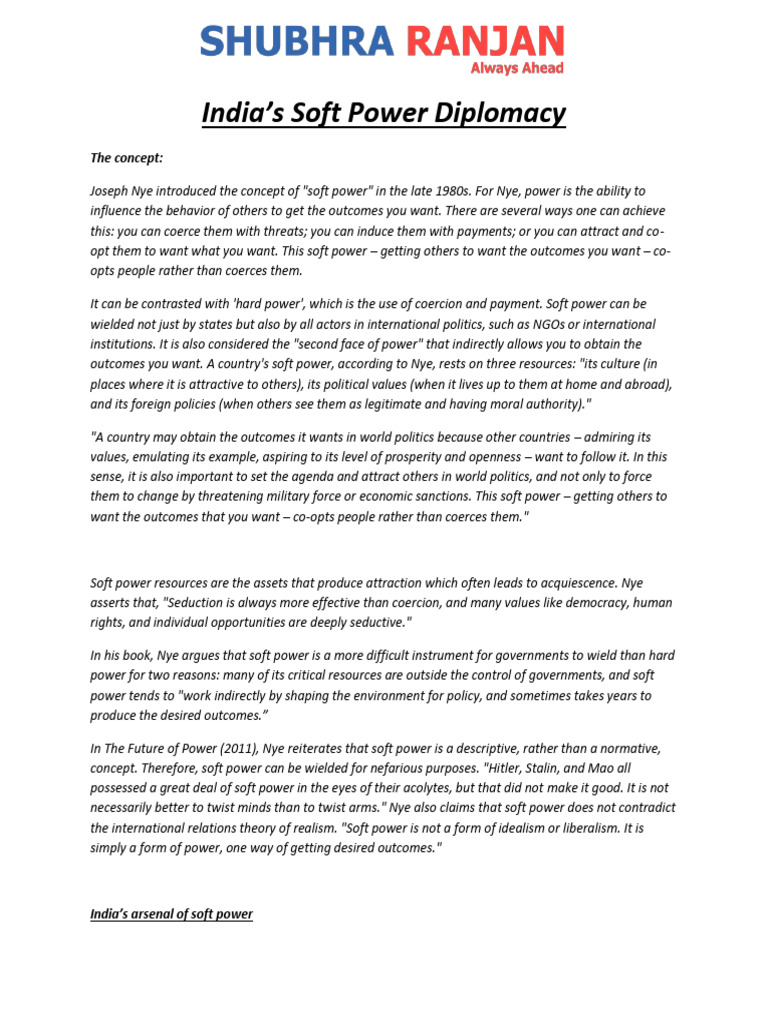 (PDF) India's Soft Power | PDF