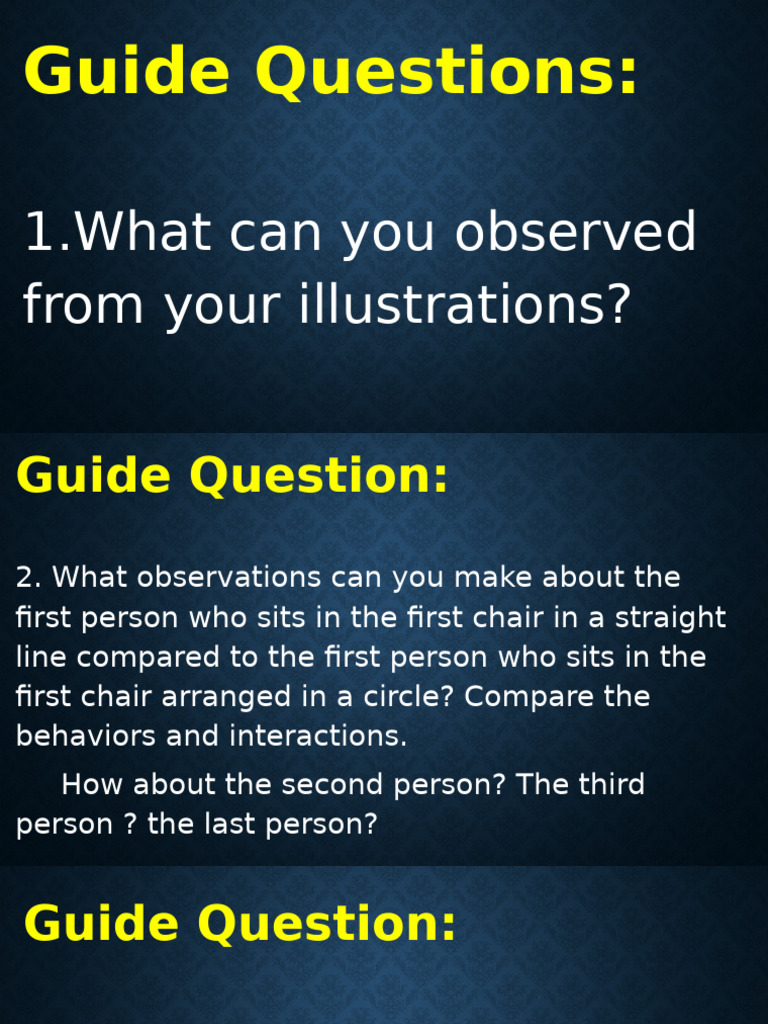 Guide Questions | PDF