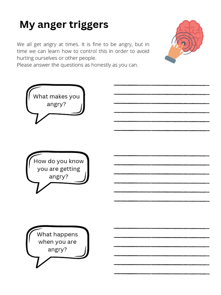 What Can I Do When I'm Angry | PDF