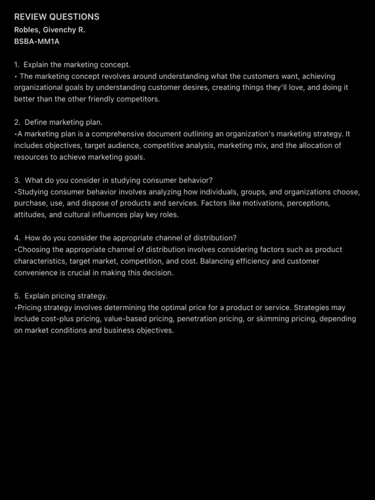 Review Questions | PDF