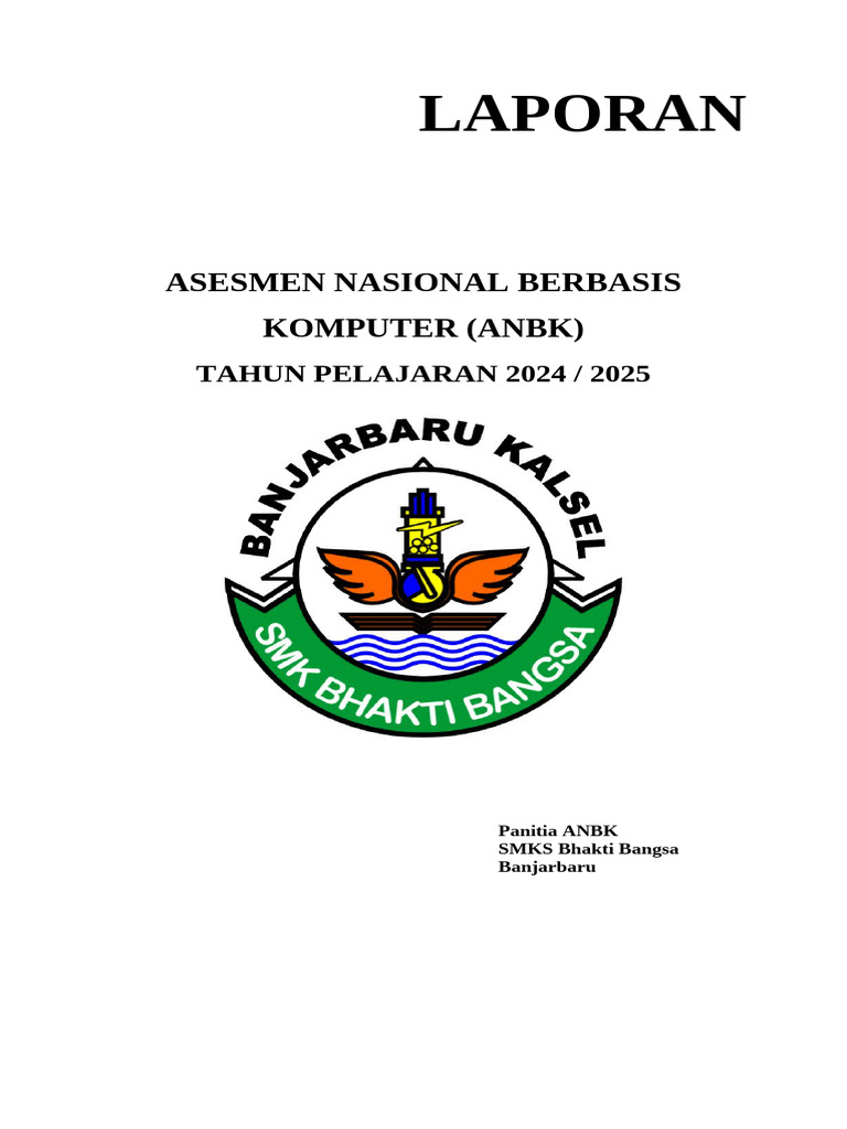 Laporan ANBK 2024 | PDF