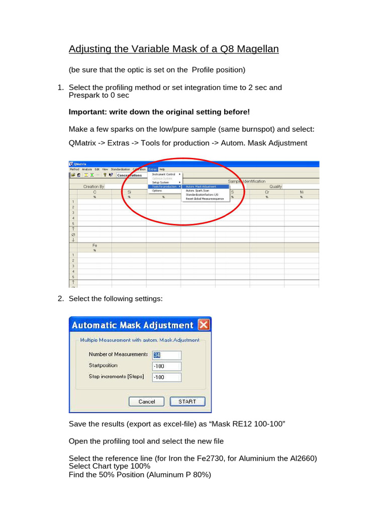 Adjusting The Variable Mask With Qmatrix | PDF
