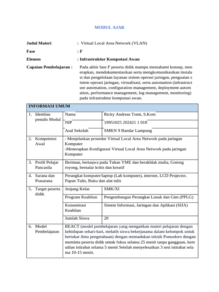 Modul Ajar | PDF