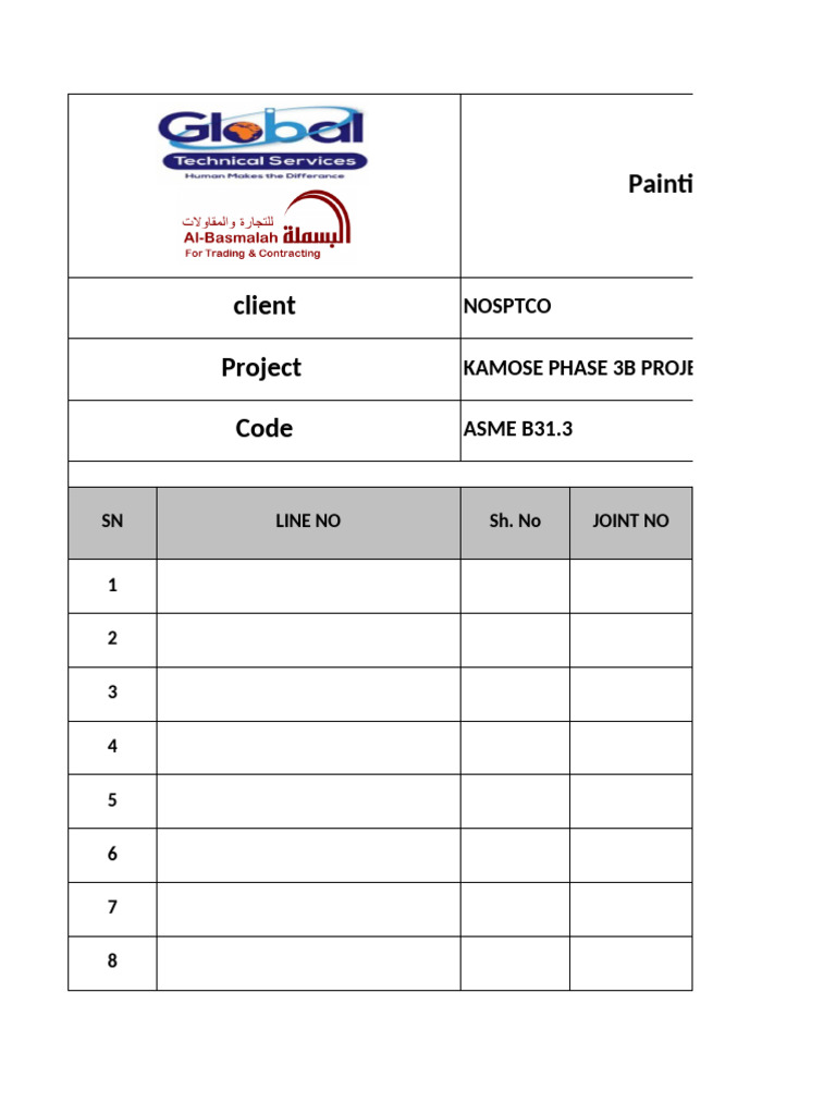 Painting Inspection report | PDF