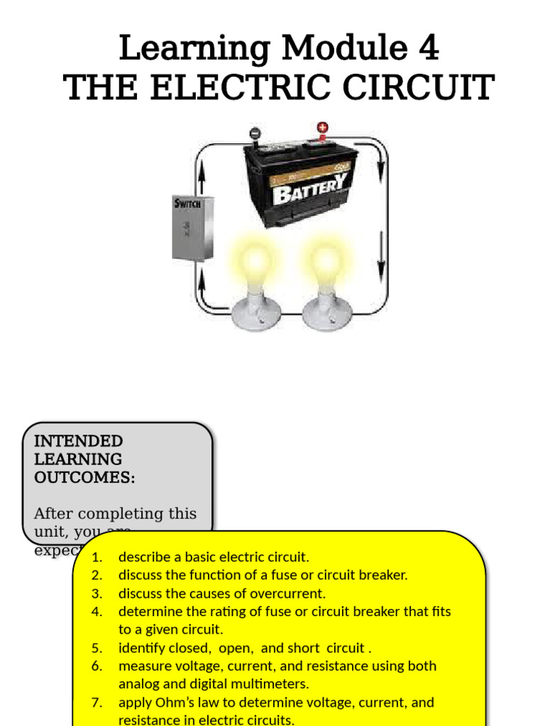Understanding Electric Circuits Basics | PDF | Voltage | Electrical Resistance And Conductance