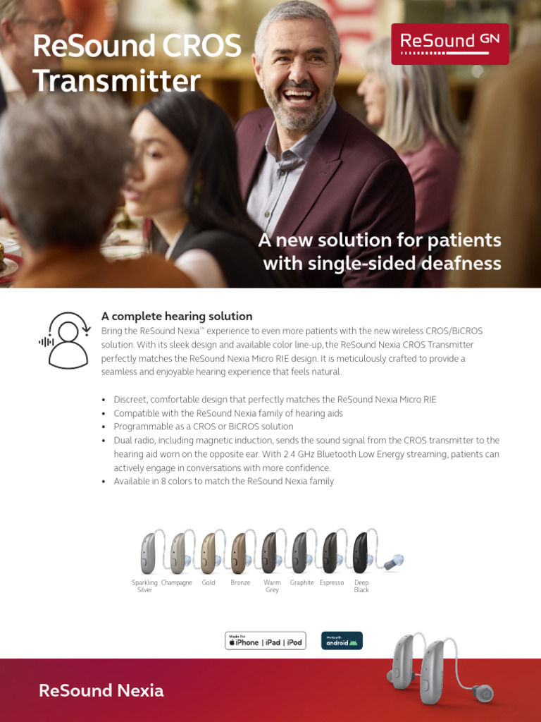 ReSound Nexia CROS Transmitter | PDF