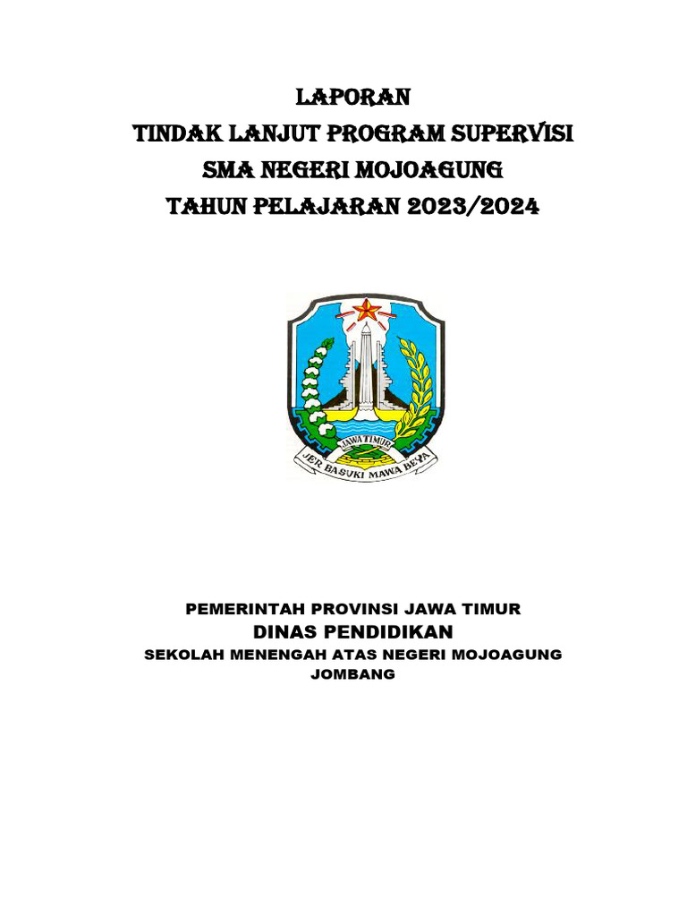 Laporan Tindaklanjut Supervisi 2023 - 2024 | PDF