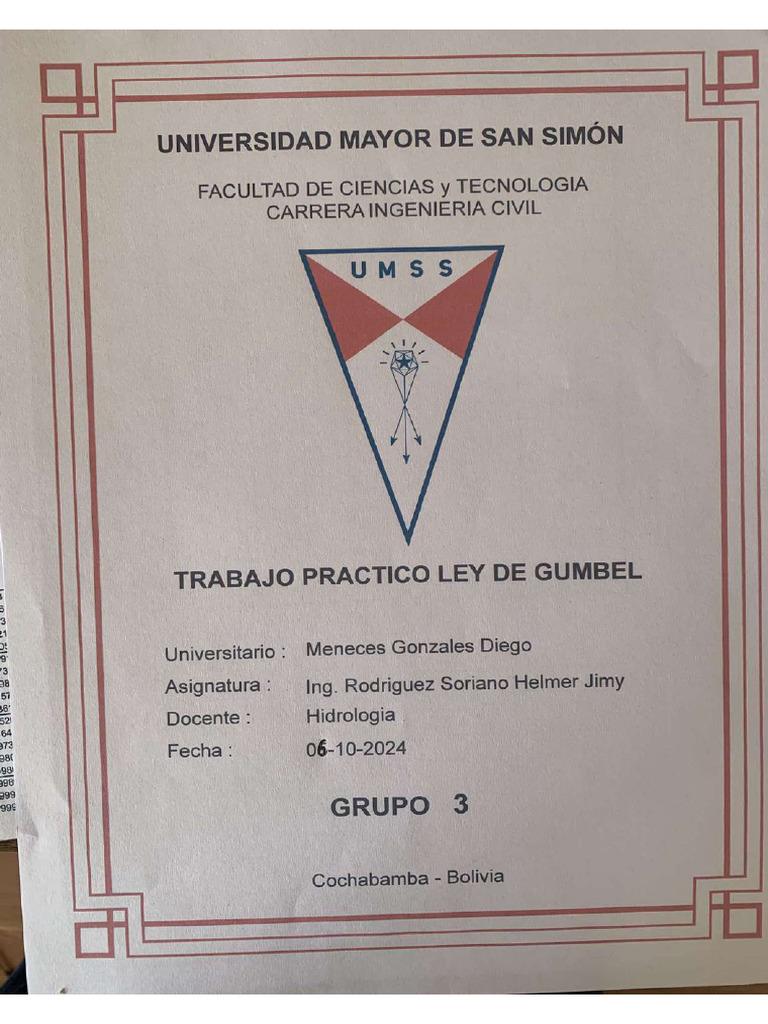 Practica Hidrologia Normal y Gumbel | PDF