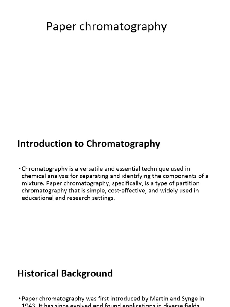 Paper Chromatography | PDF